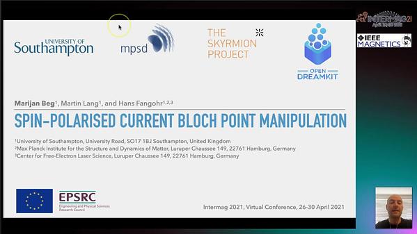 Underline | Spin-Polarised Current Bloch Point Manipulation