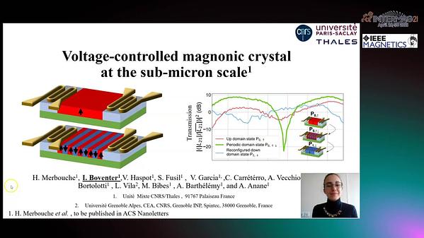 Underline | Voltage-Controlled Magnonic Crystal at the Sub-Micron Scale