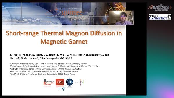 Short-range Thermal Magnon Diffusion in Magnetic Garnet | Underline