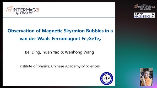 Underline | Observation of Magnetic Skyrmion Bubbles in a van der Waals Ferromagnet Fe3GeTe2