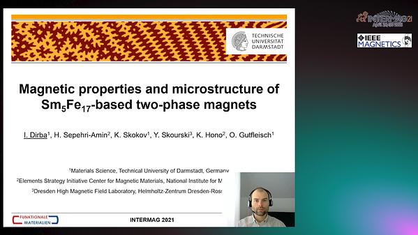 Magnetic properties and microstructure of Sm5Fe17-based two-phase ...