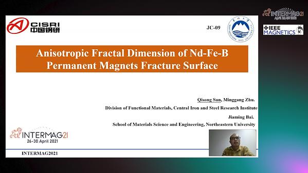 Anisotropic Fractal Dimension of Nd-Fe-B Permanent Magnets Fracture ...
