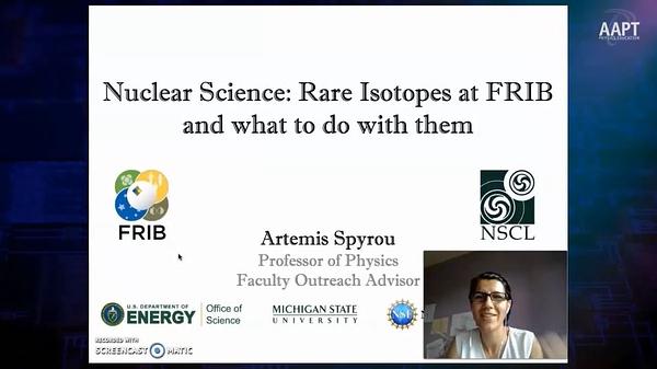 Underline | Nuclear Science: Rare Isotopes at FRIB and what to do with them