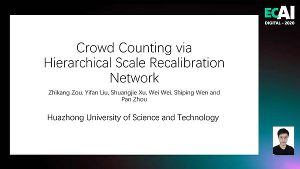 Underline | Crowd Counting via Hierarchical Scale Recalibration Network Underline | Crowd Counting via Hierarchical Scale Recalibration Network