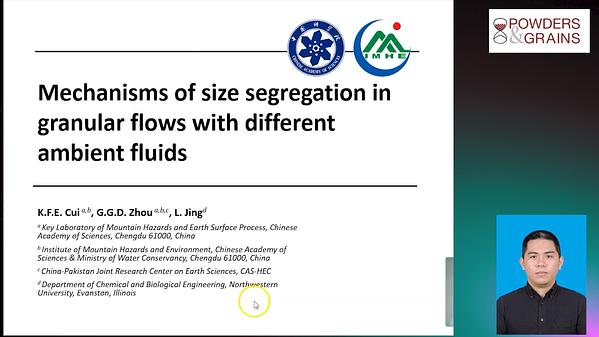 Mechanisms of size segregation in granular flows with different ambient ...