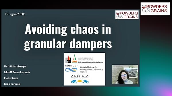 Avoiding chaos in granular dampers | Underline