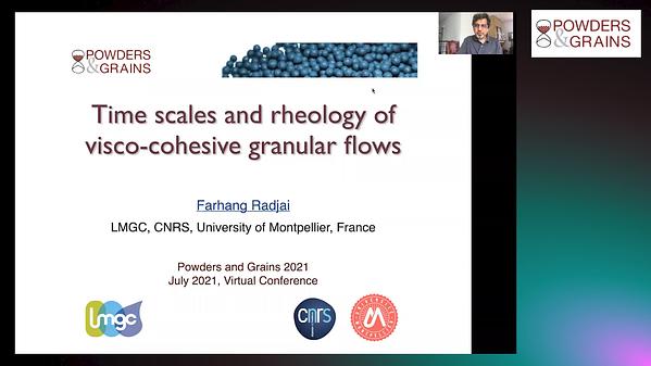 Underline | Time scales and rheology of visco-cohesive granular flows