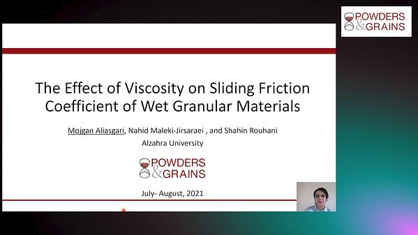 The effect of liquid viscosity on sliding friction coefficient of wet ...