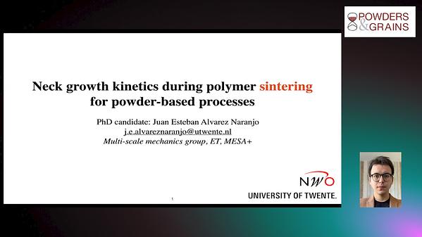 Underline | Neck growth kinetics during polymer sintering for powder ...