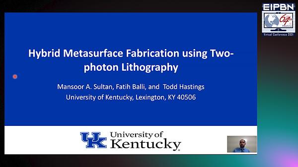 Underline | Hybrid Metasurface Fabrication Using Two-photon Lithography