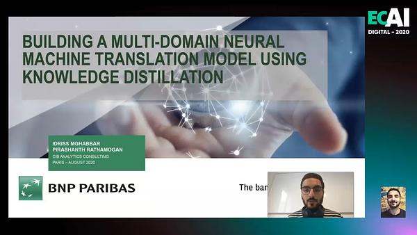 Underline | Building a Multi-domain Neural Machine Translation Model using Knowledge Distillation