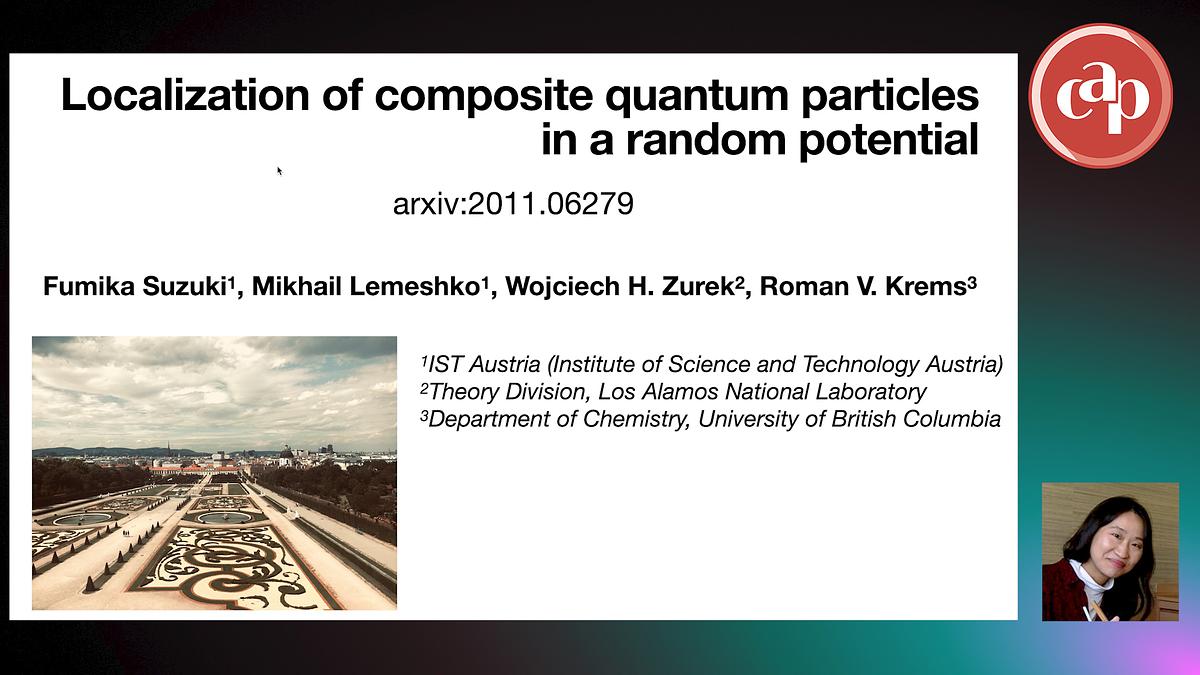 Underline | Localization of composite quantum particles in a random ...