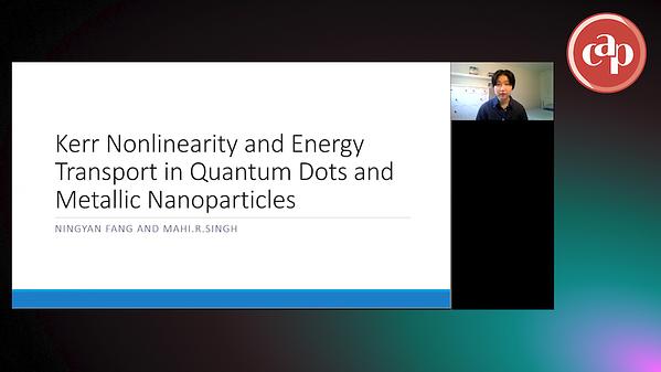 Underline | Kerr Nonlinearity and Energy Transport in Quantum Dots and ...