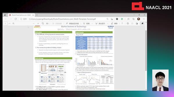 Underline Sliding Selector Network With Dynamic Memory For Extractive Summarization Of Long