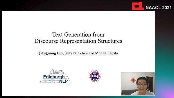 Underline | Text Generation from Discourse Representation Structures
