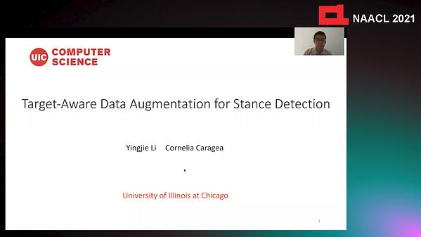 Underline | Target-Aware Data Augmentation for Stance Detection
