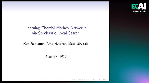 Underline | Learning Chordal Markov Networks via Stochastic Local Search