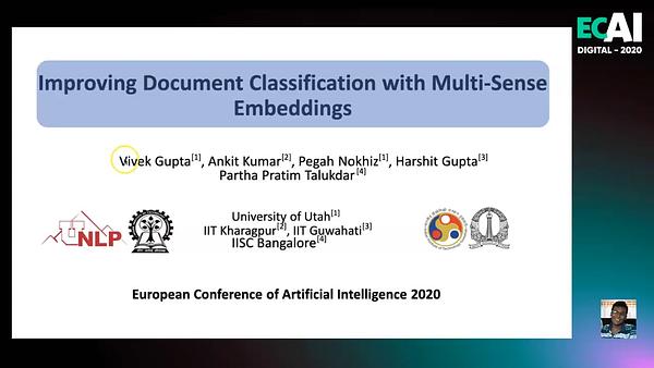 Underline | Improving Document Classification with Multi-Sense Embeddings Underline | Improving Document Classification with Multi-Sense Embeddings