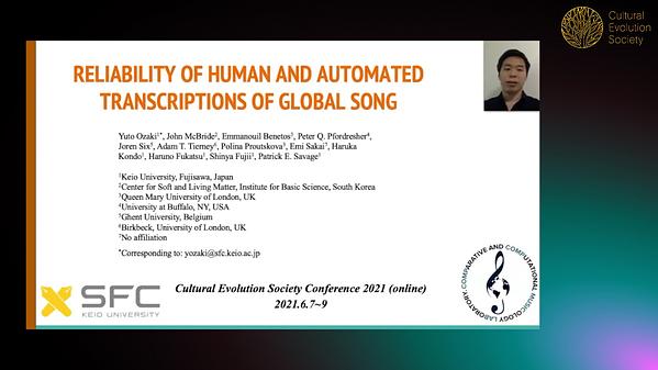 Underline | Reliability of Human and Automated Transcriptions of Global ...