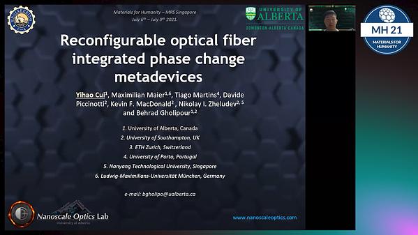 Fiber integrated chalcogenide metasurface enabled phase and intensity ...
