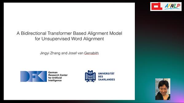 Underline | A Bidirectional Transformer Based Alignment Model for ...