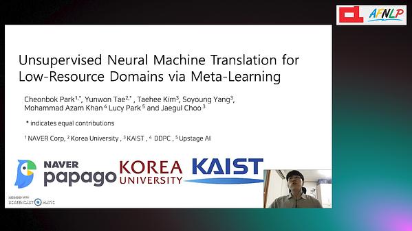 Underline Unsupervised Neural Machine Translation For Low Resource Domains Via Meta Learning