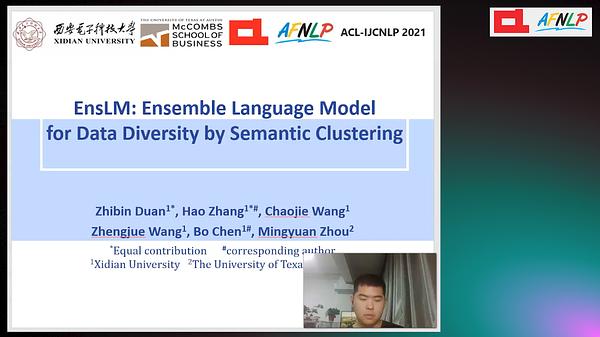 Underline | EnsLM: Ensemble Language Model for Data Diversity by Semantic Clustering