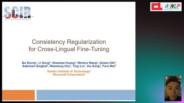 Underline | Consistency Regularization for Cross-Lingual Fine-Tuning