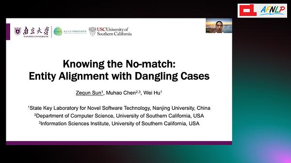 Underline | Knowing the No-match: Entity Alignment with Dangling Cases