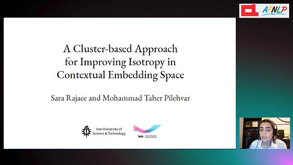 Underline | A Cluster-based Approach for Improving Isotropy in Contextual Embedding Space