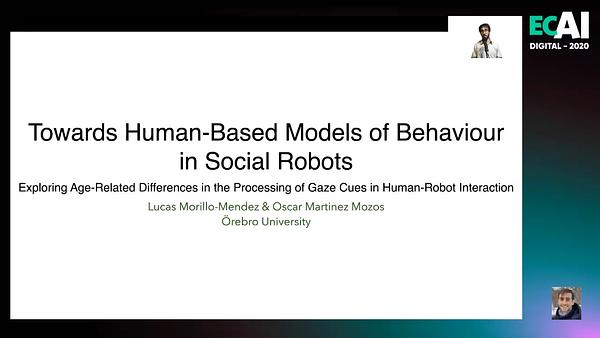Underline | Towards Human-Based Models of Behaviour in Social Robots: Exploring Age-Related ...