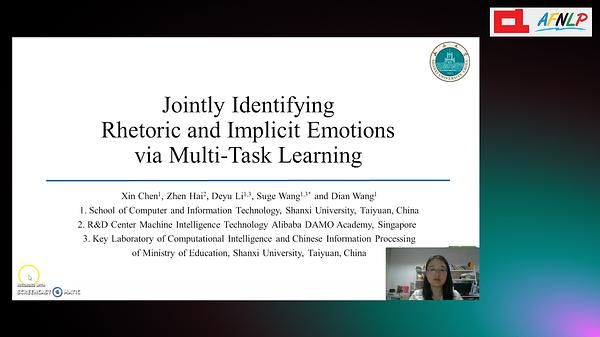 Underline Jointly Identifying Rhetoric And Implicit Emotions Via Multi Task Learning
