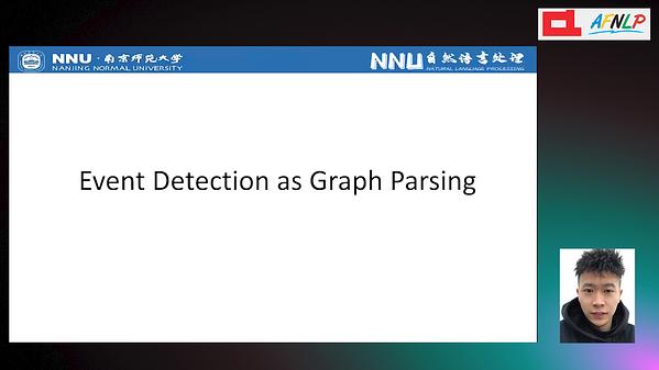 Underline | Event Detection as Graph Parsing