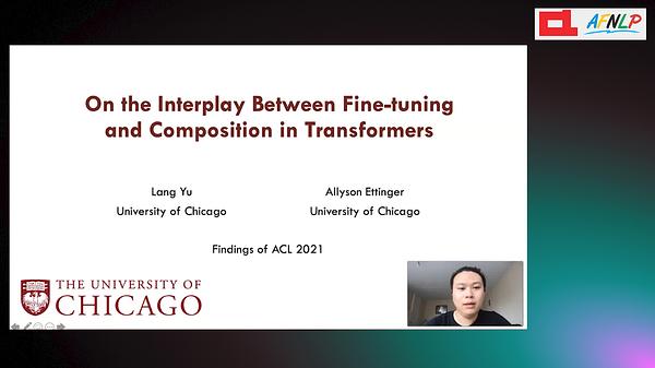 Underline | On the Interplay Between Fine-tuning and Composition in Transformers