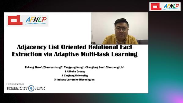Underline Adjacency List Oriented Relational Fact Extraction Via Adaptive Multi Task Learning