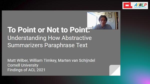 Underline | To Point or Not to Point: Understanding How Abstractive ... Underline | To Point or Not to Point: Understanding How Abstractive ...