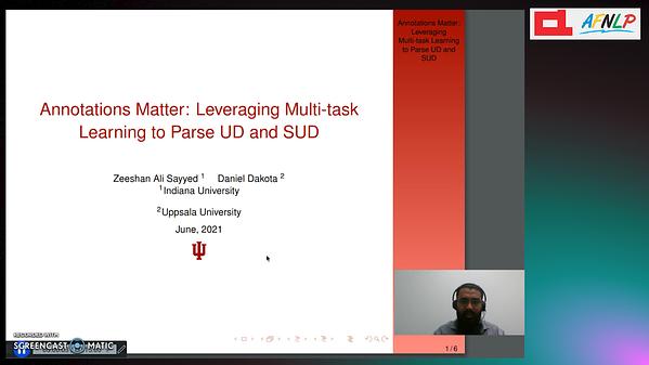 Annotations Matter: Leveraging Multi-task Learning to Parse UD and SUD | Underline