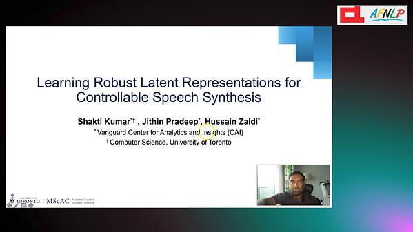 Underline | Learning Robust Latent Representations for Controllable Speech Synthesis