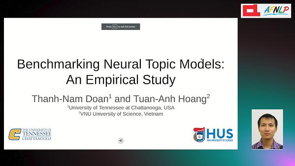 Underline | Benchmarking Neural Topic Models: An Empirical Study