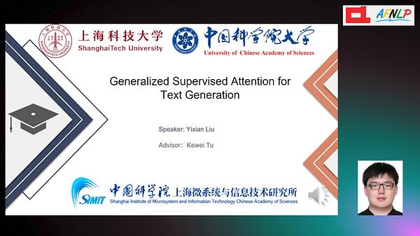 Underline | Generalized Supervised Attention for Text Generation Underline | Generalized Supervised Attention for Text Generation