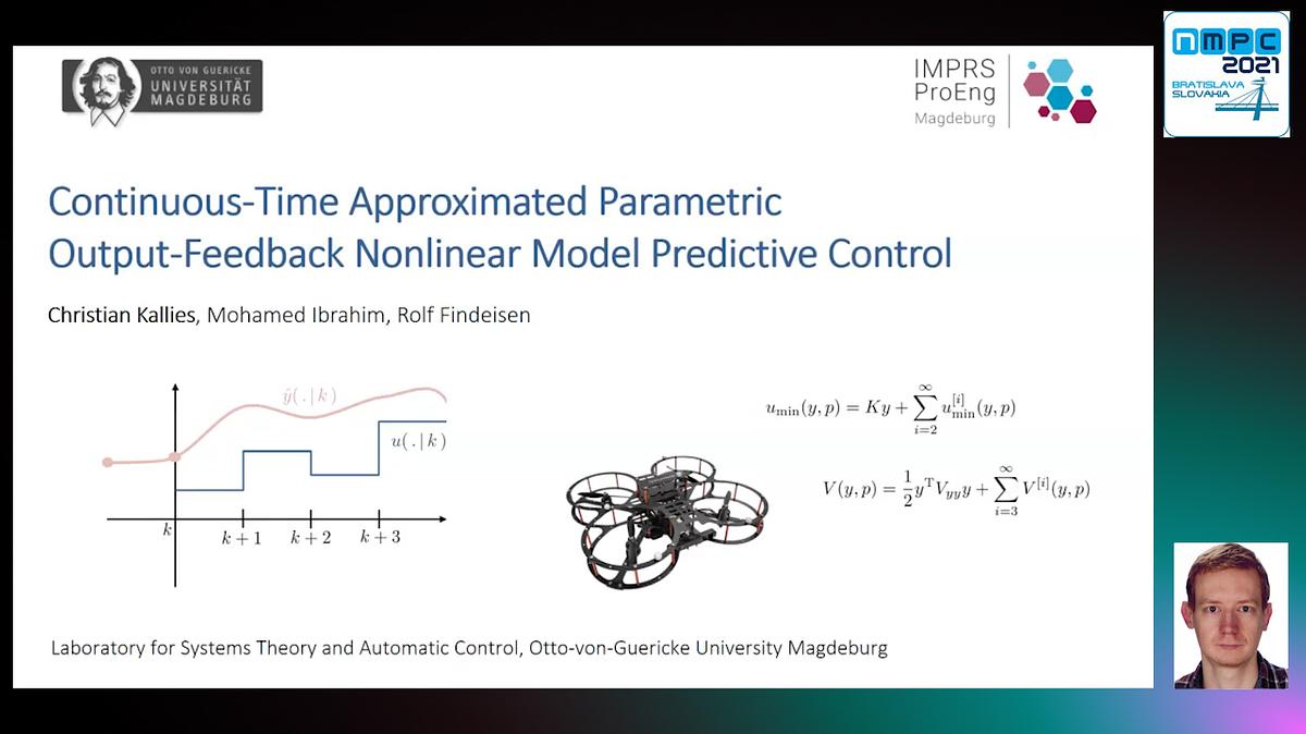 Underline | Continuous-Time Approximated Parametric Output-Feedback Nonlinear Model Predictive ...