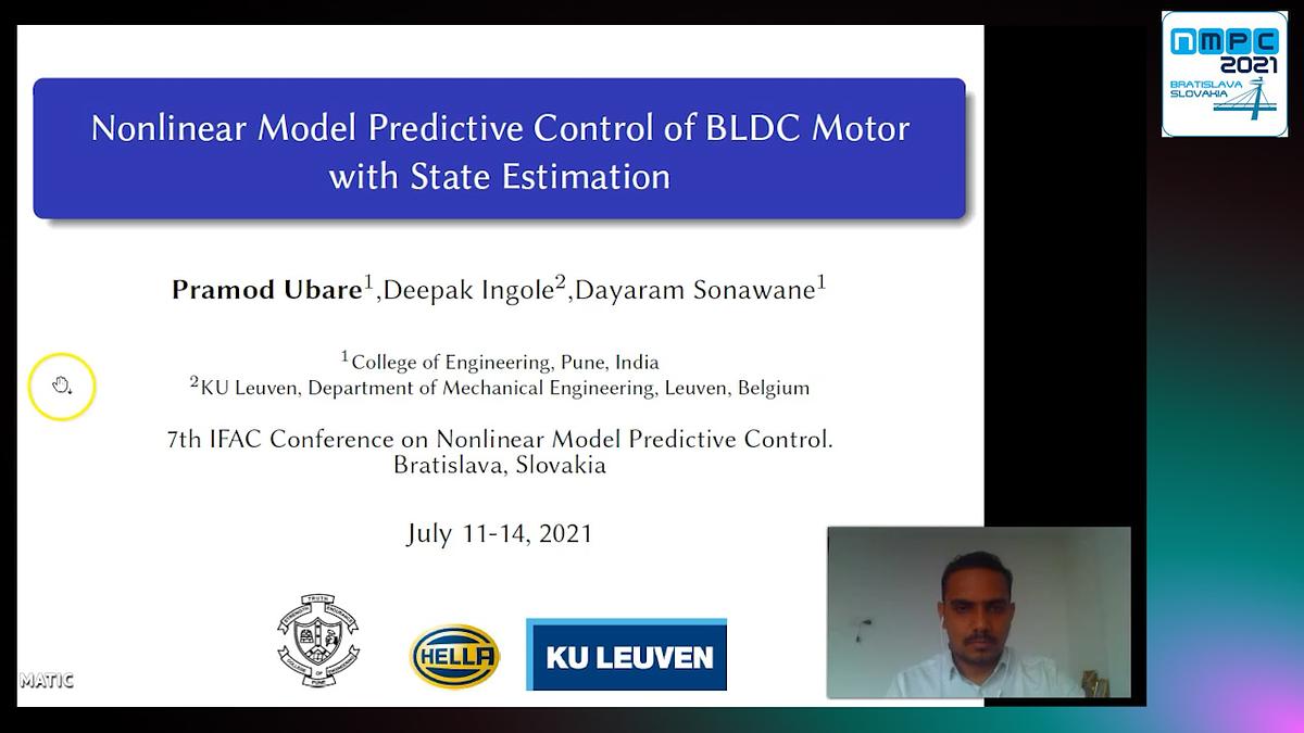 Underline | Nonlinear Model Predictive Control of BLDC Motor with State Estimation
