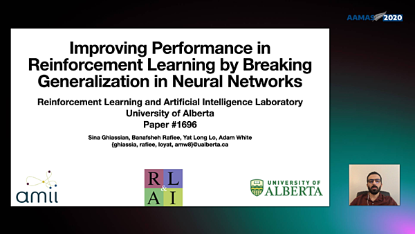 Improving Performance in Reinforcement Learning by Breaking Generalization in Neural Networks ...