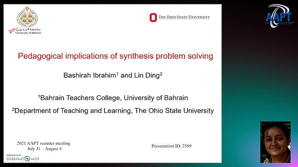 Underline | Pedagogical implications of synthesis problem solving