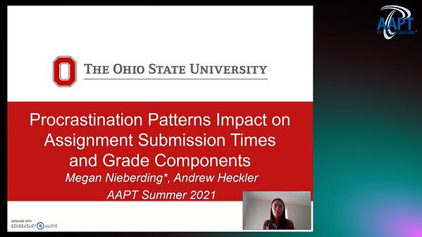 Procrastination patterns impact on assignment submission times and ...