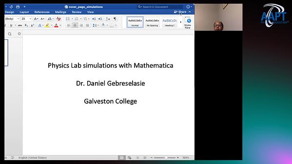 Simulation lab with mathematica | Underline