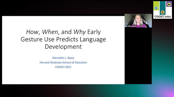 How, when and why early gesture use predicts language development ...
