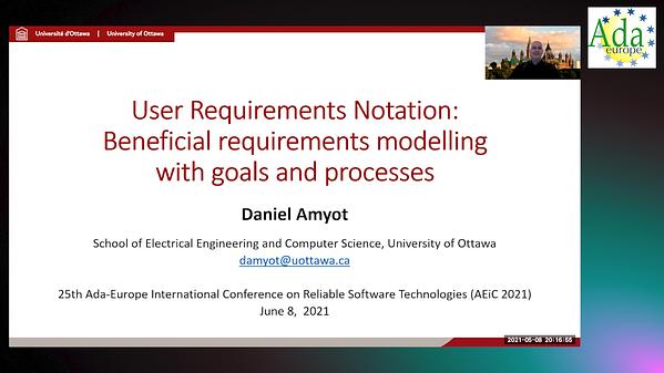 Underline | User Requirements Notation: Beneficial requirements modelling with goals and processes