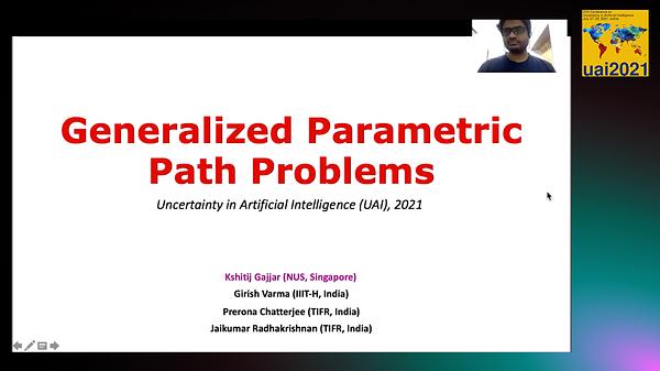 Underline | Generalized Parametric Path Problems