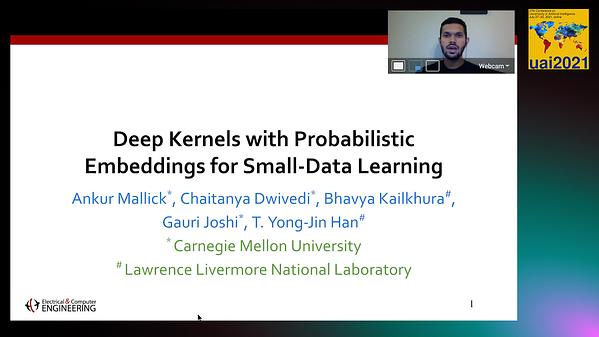 Deep Kernels with Probabilistic Embeddings for Small-Data Learning | Underline